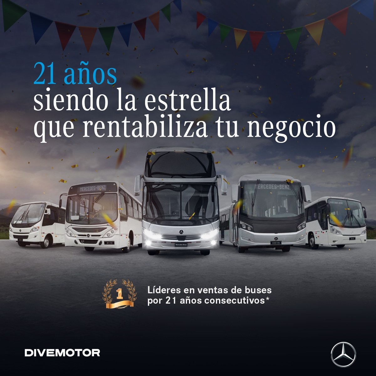 MERCEDES-BENZ Y DIVEMOTOR LÍDERES EN EL MERCADO DE BUSES A NIVEL ...