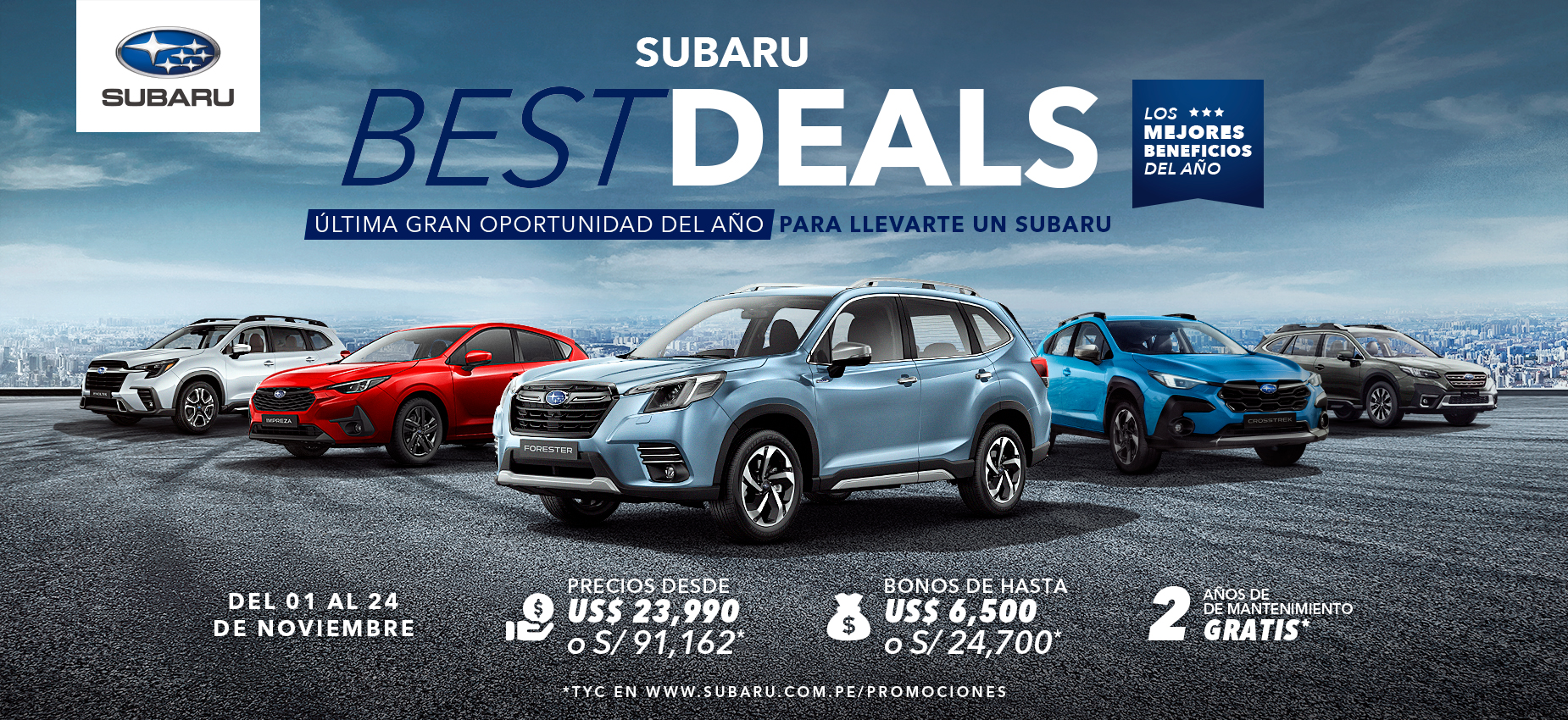 SUBARU ANUNCIA LA CAMPAÑA ‘SUBARU BEST DEALS’ CON MEJORES PRECIOS Y ...